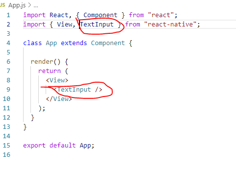 Text Input In React Native